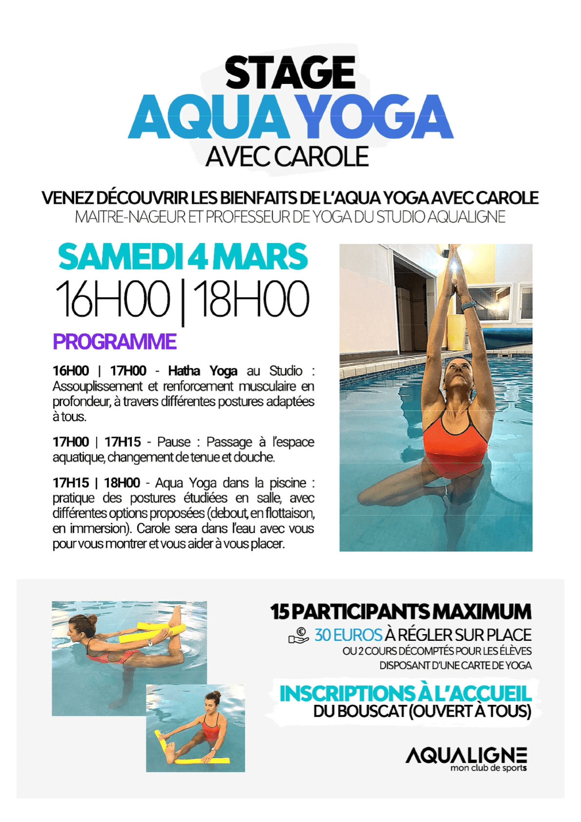 Stage d’aqua yoga – Seaflow